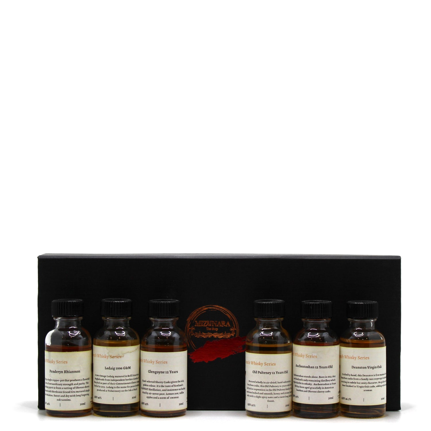 Mixed Scotch & Welsh Single Malt Whisky (6 x 30 ml) Tasting Set with G ...